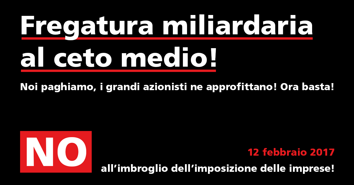 Appello per la protezione del ceto medio